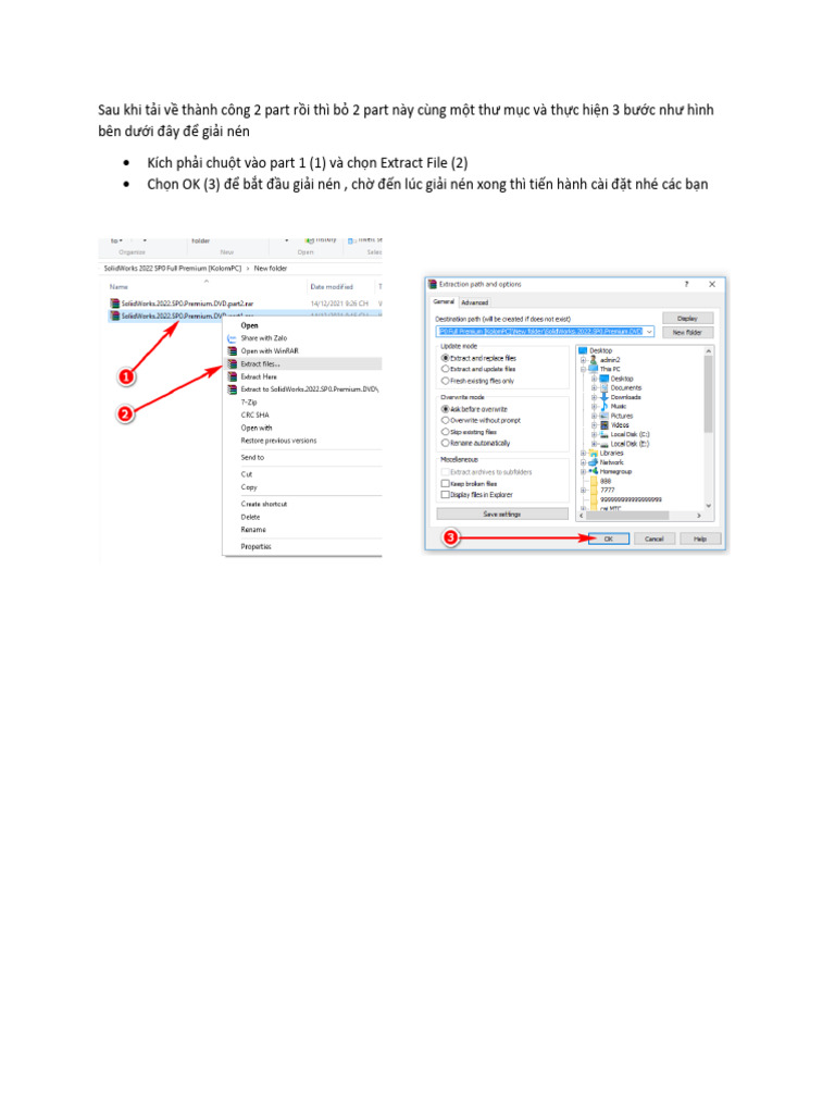 Huong Dan Giai Nen Va Cai Dat | PDF