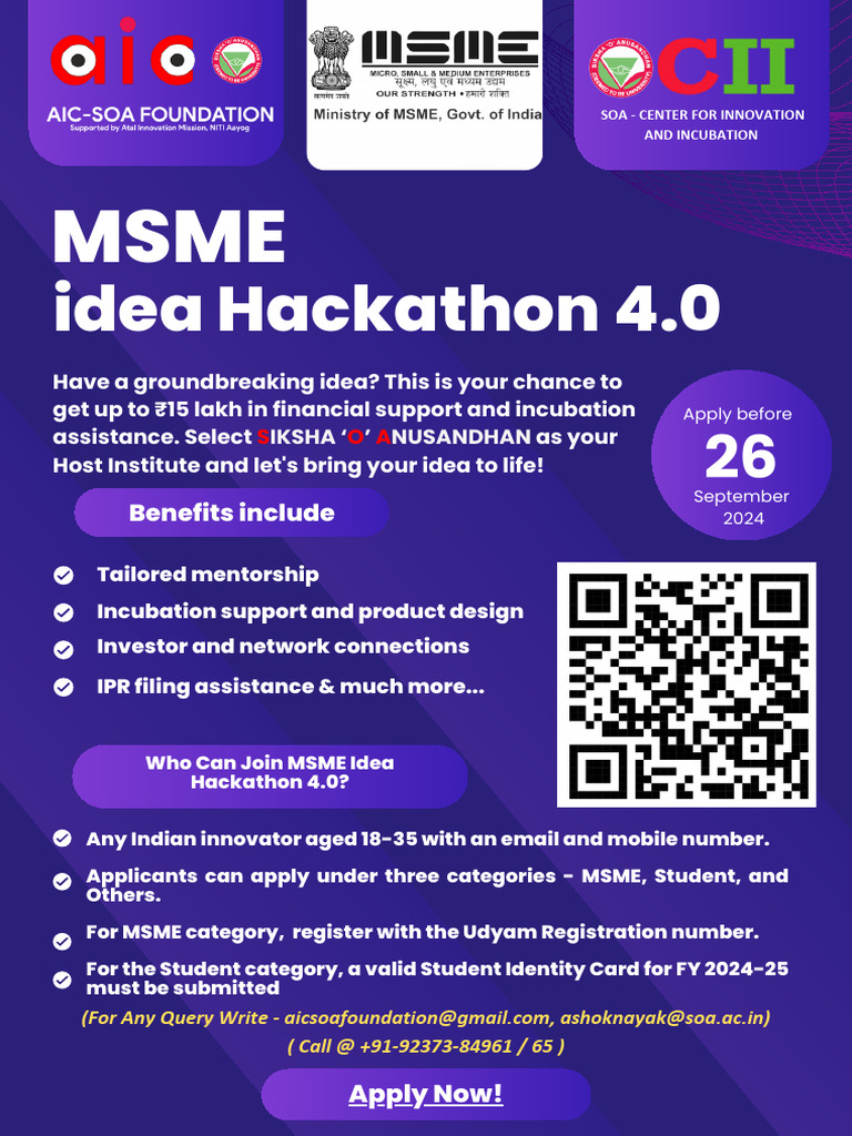 MSME SOA Idea Hackathon 4 | PDF