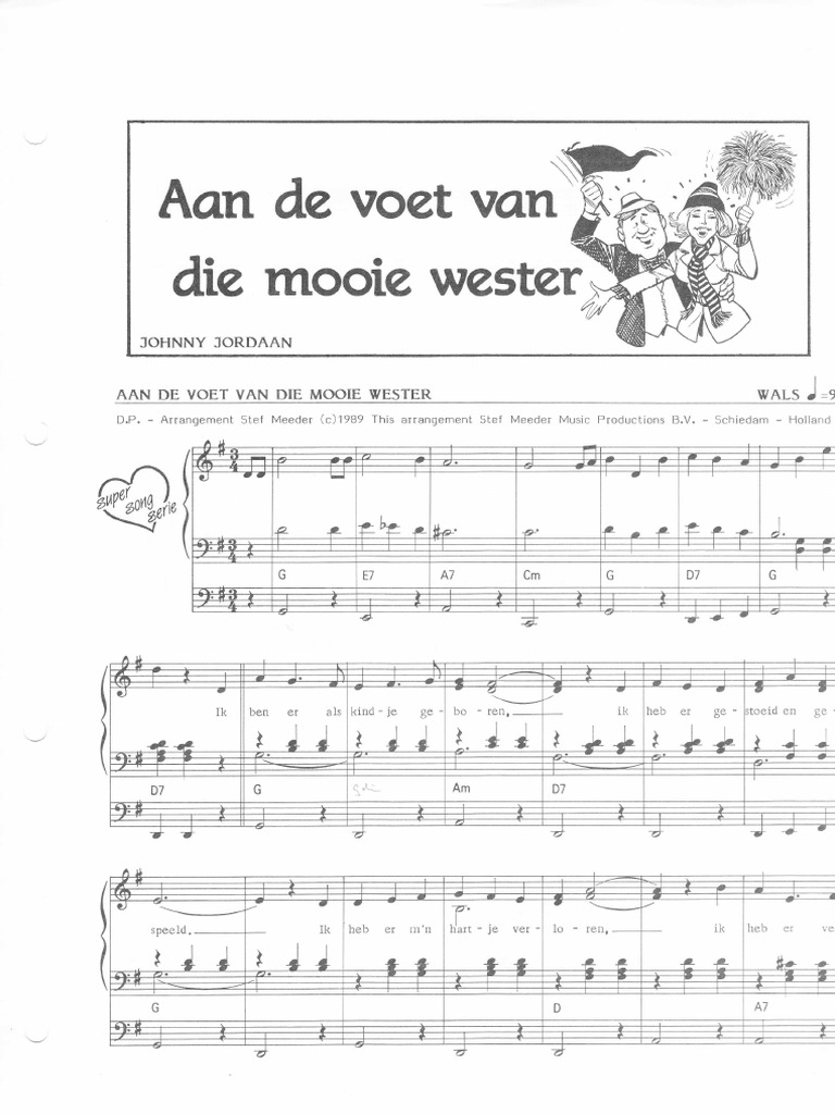Aan de Voet Van Die Mooie Wester . | PDF