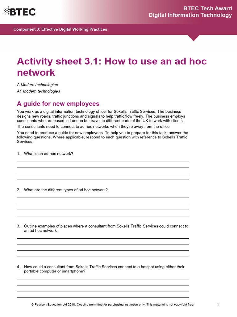 BTEC TechAward DIT AS CO3 3 | PDF