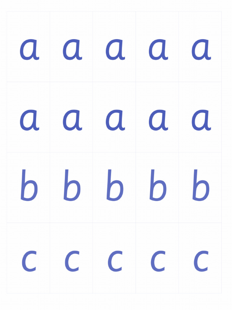 Color Alphabets Blue | PDF