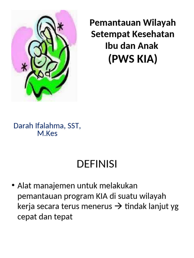 1-2. PWS Kia (Definisi, Tujuan, Program) | PDF
