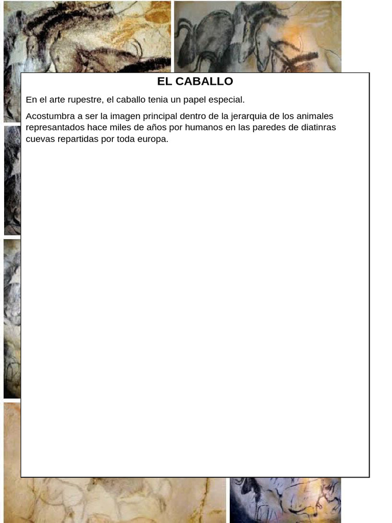 El Caballo en el Arte Rupestre | PDF