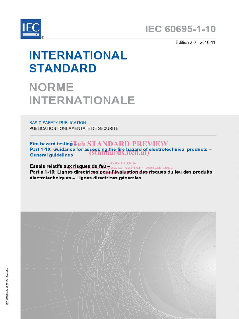 Iec 60695 1 10 2016 | PDF