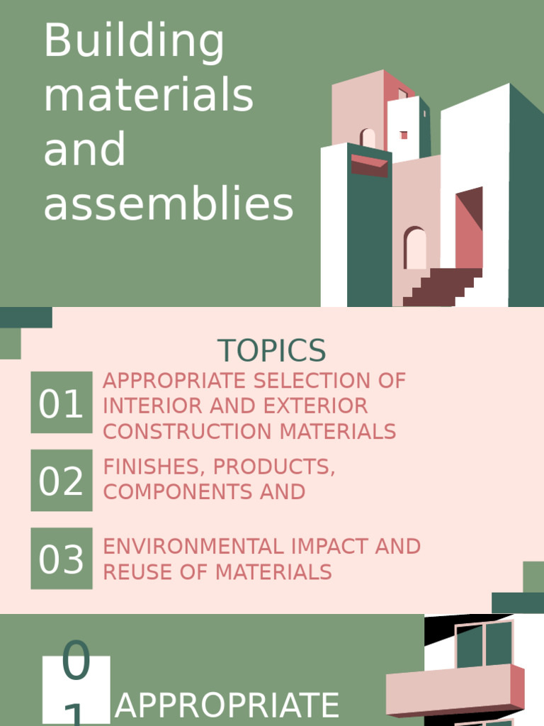 Bsdgroup 5 Report Building Materials and Assemblies | PDF