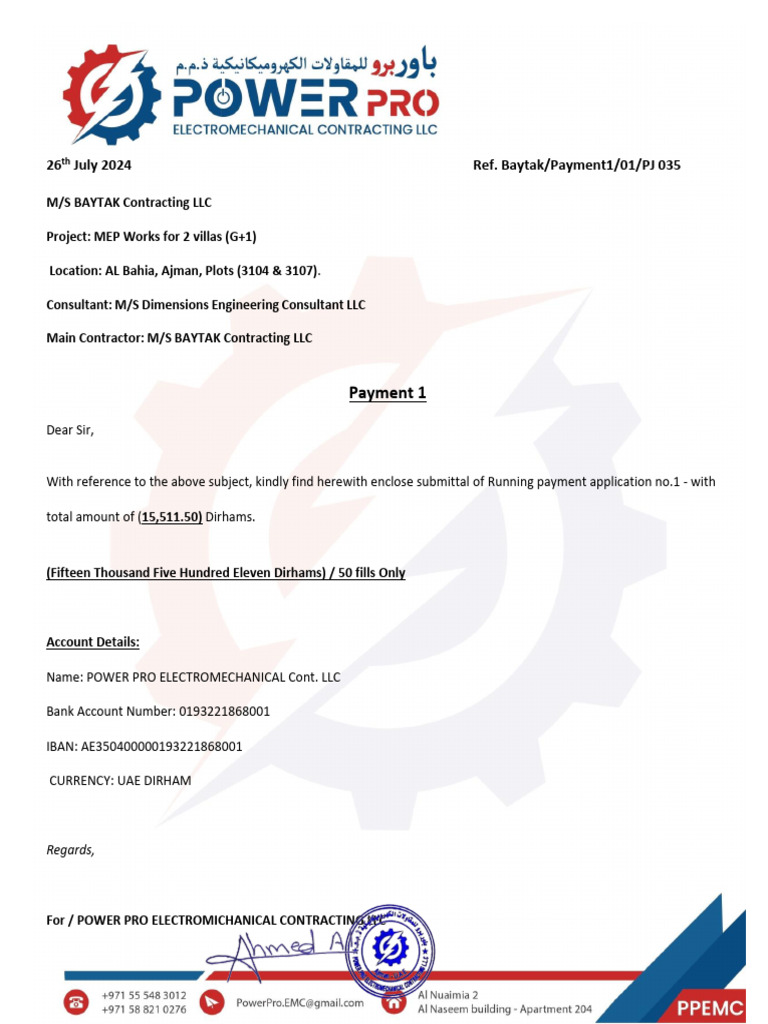 2 Villas - INVOICE 1 | PDF