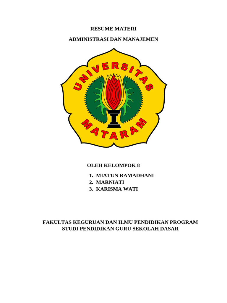 Adm & Manajemen Kel.8 | PDF