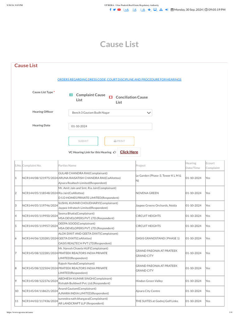 Cause List | PDF