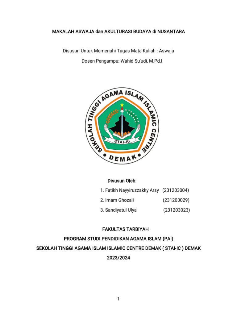 MAKALAH ASWAJA Kelompok 7 | PDF