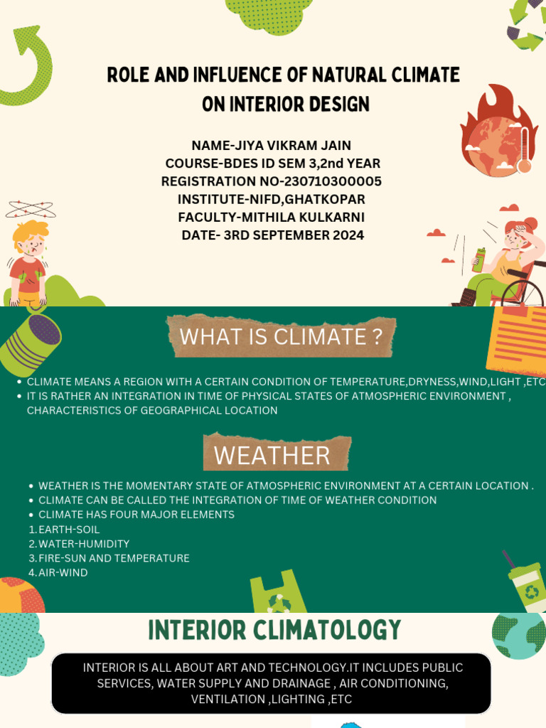 Role and Influence of Natural Climate On Interior Design | PDF