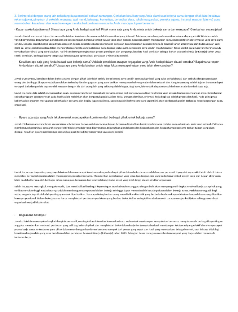 Soal Dan Jawatan Essay 2 | PDF