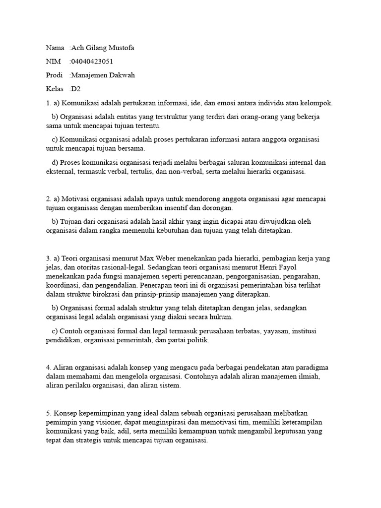 Ach Gilang Mustofa (04040423051) UTS | PDF