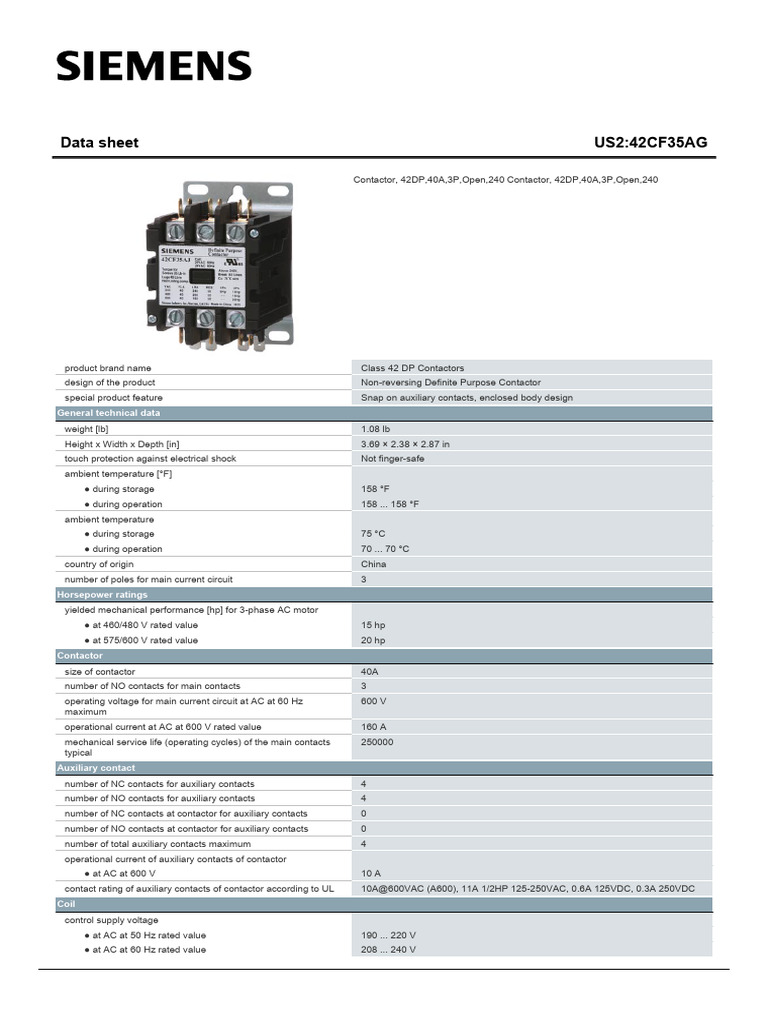 US2 42CF35AG Datasheet en | PDF