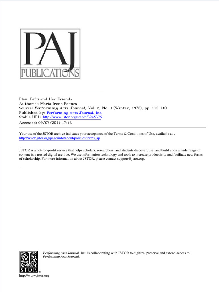 Fefu and Her Friends | PDF