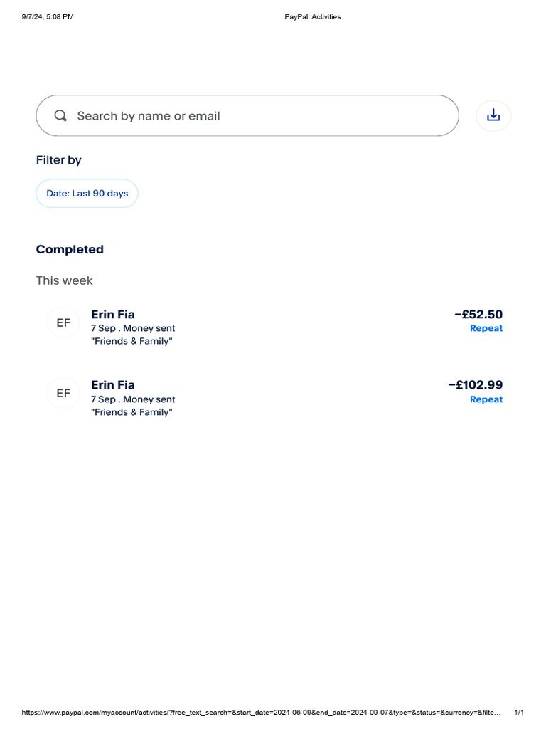 PayPal Activities-1 | PDF