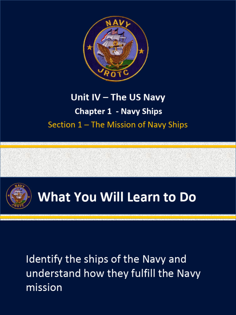 Unit IV - The US Navy | PDF