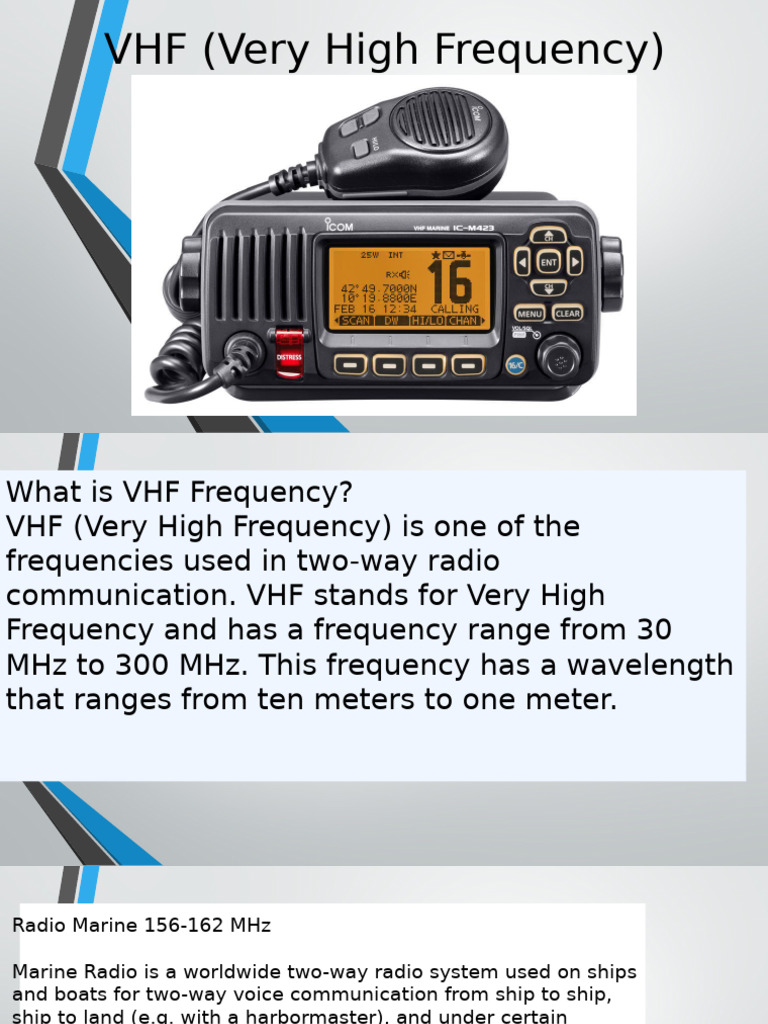 VHF (Very High Frequency) | PDF | Very High Frequency | Radio