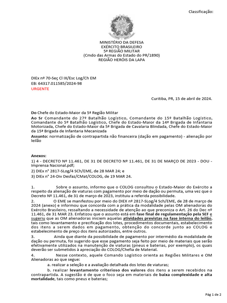 DIEx-70-Seç CL IX - Esc Log - CH EM | PDF