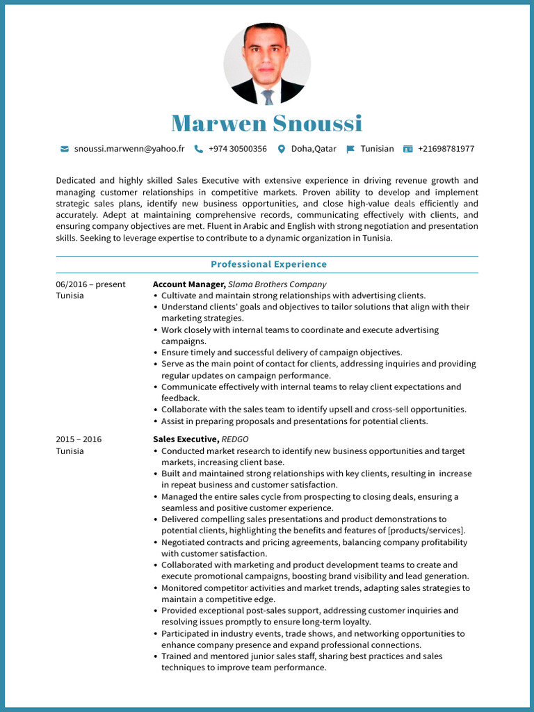 CV Marwan-1 | PDF