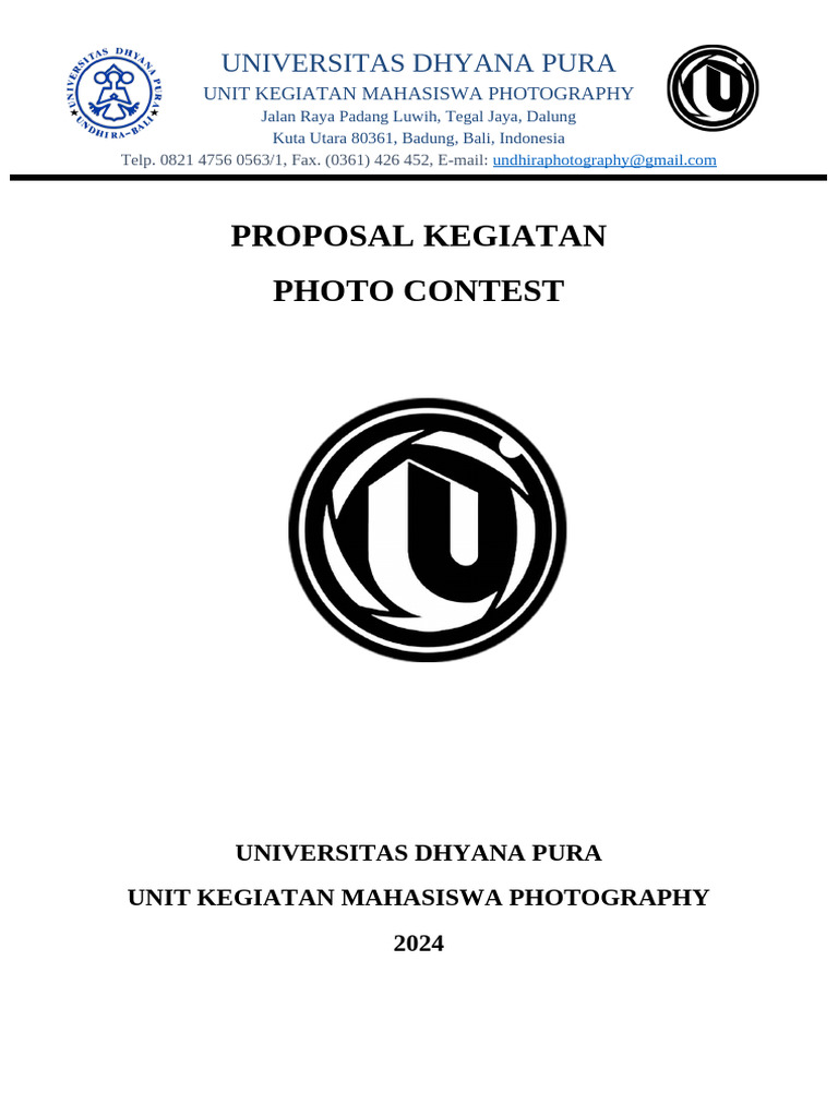 Proposal Ukm Photography 2024 | PDF