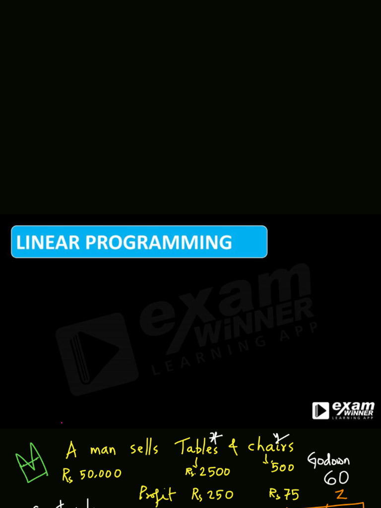 Linear - Programming Notes Maths Class 12 | PDF
