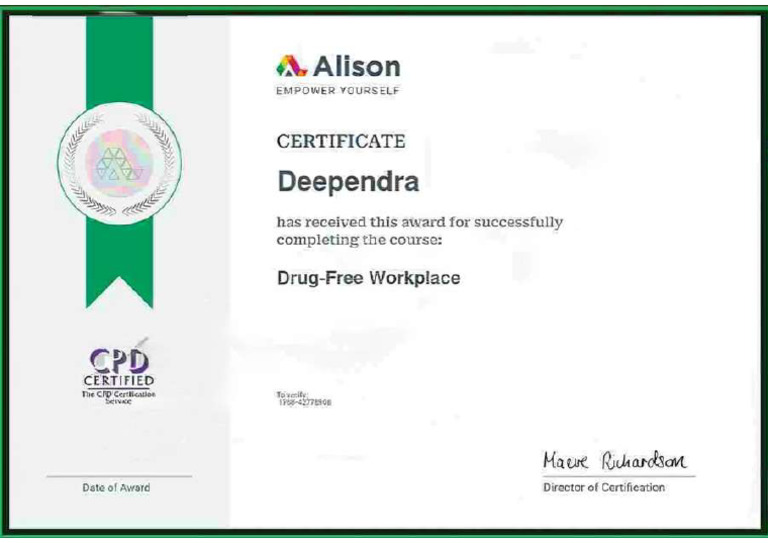 Alison Certificate Drugs | PDF