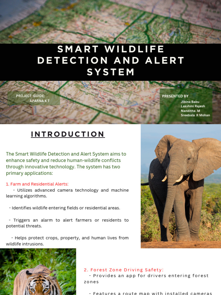 Smart Wildlife Detection and Alert System: Project Guide: Aparna K T | PDF