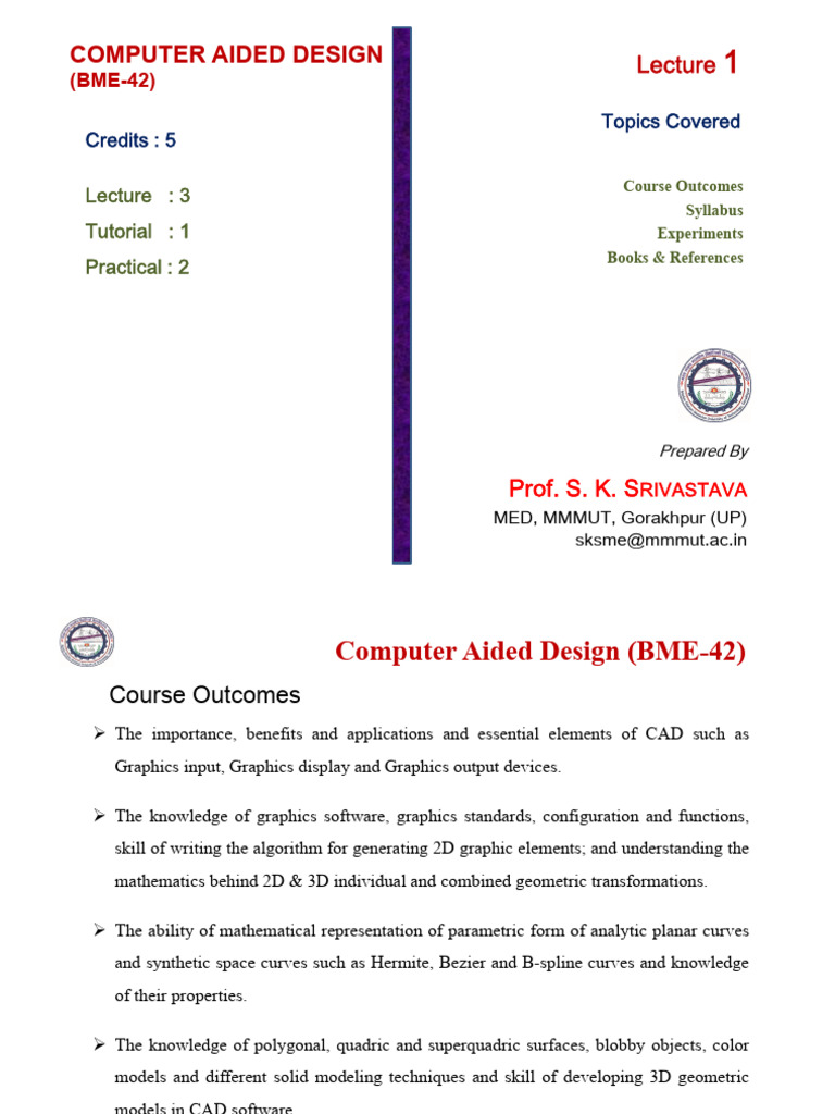 BME42 - CAD - Unit 1 | PDF