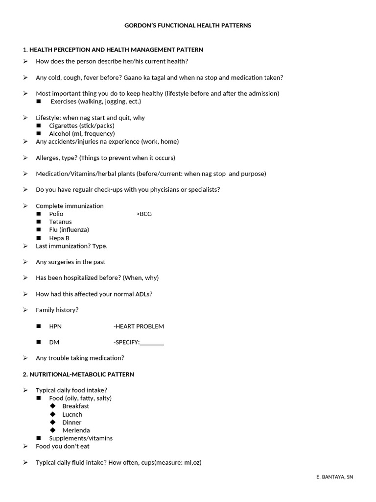 Gordon Checklists | PDF