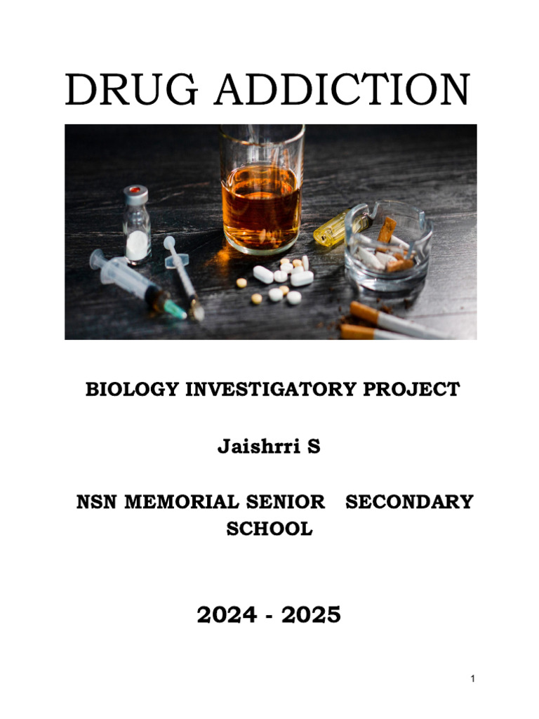 DRUG ADDICTION Final | PDF
