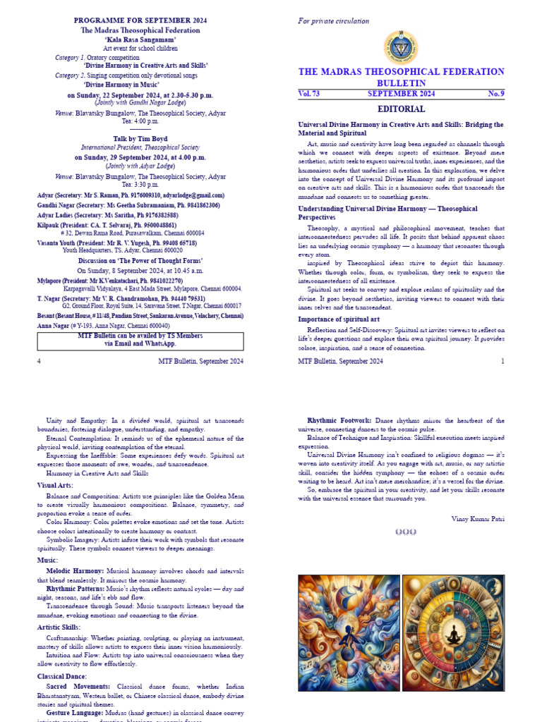 MTF Bulletin - September 2024 | PDF