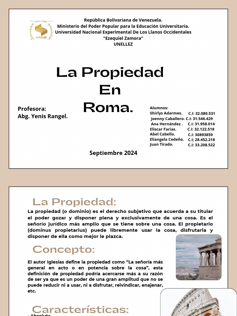 La Propiedad en Roma | PDF | Propiedad | Justicia