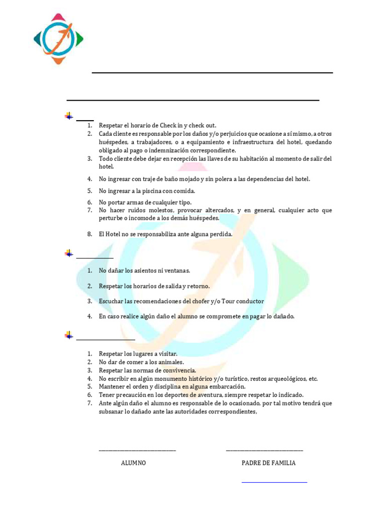 Hoja de Compromiso IE 1255 | PDF