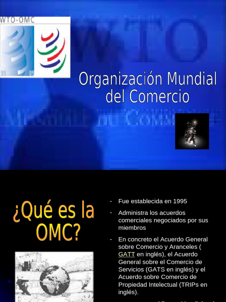 OMC | PDF | Organización de Comercio Mundial | Acuerdo General sobre ...