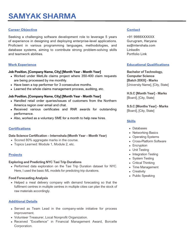 Software Developer Career Profile | PDF | Databases | Computing