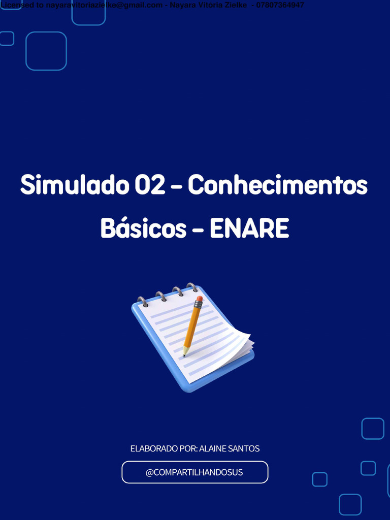 Simulado Enare | PDF