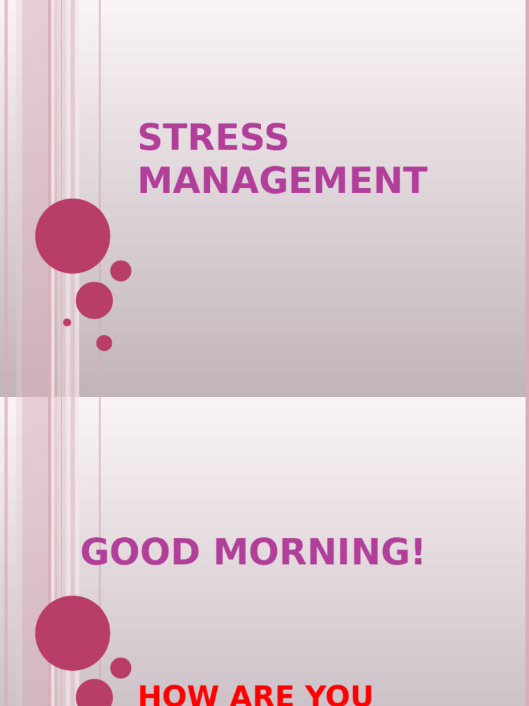 Module 11. STRESS Management For Students | PDF