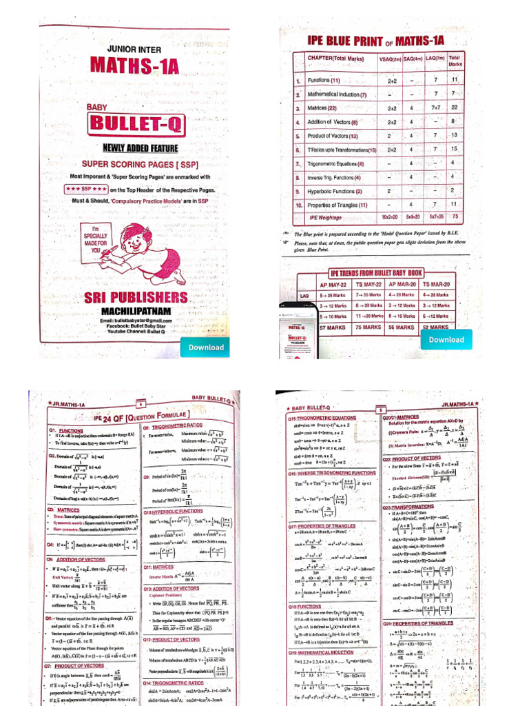 Ipe Maths - 1a Baby Bullet | PDF