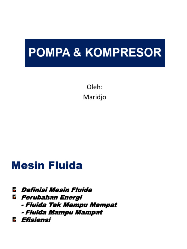 1.dasar Mesin Fluida | PDF