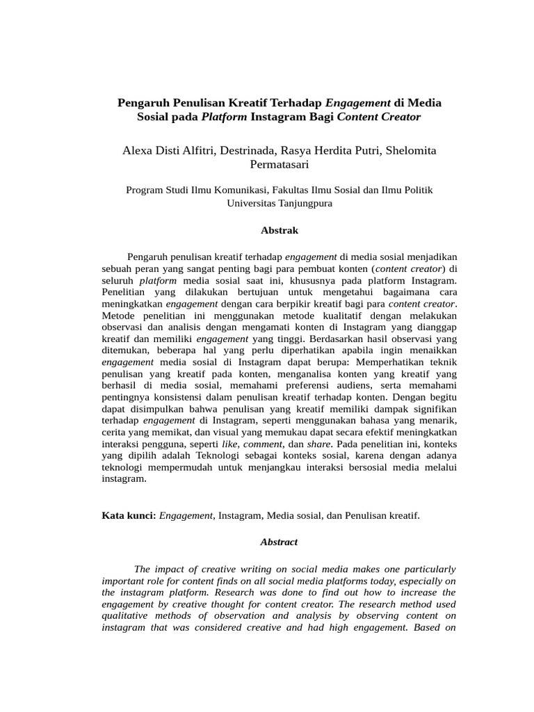 Tugas Membuat Artikel Jurnal | PDF