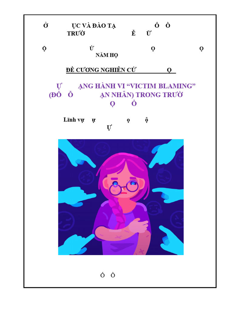 TH C TR NG Hành Vi Victim Blaming Đ L I Cho N N Nhân Trong Trư NG THPT Mã D Thi 02 1958 | PDF
