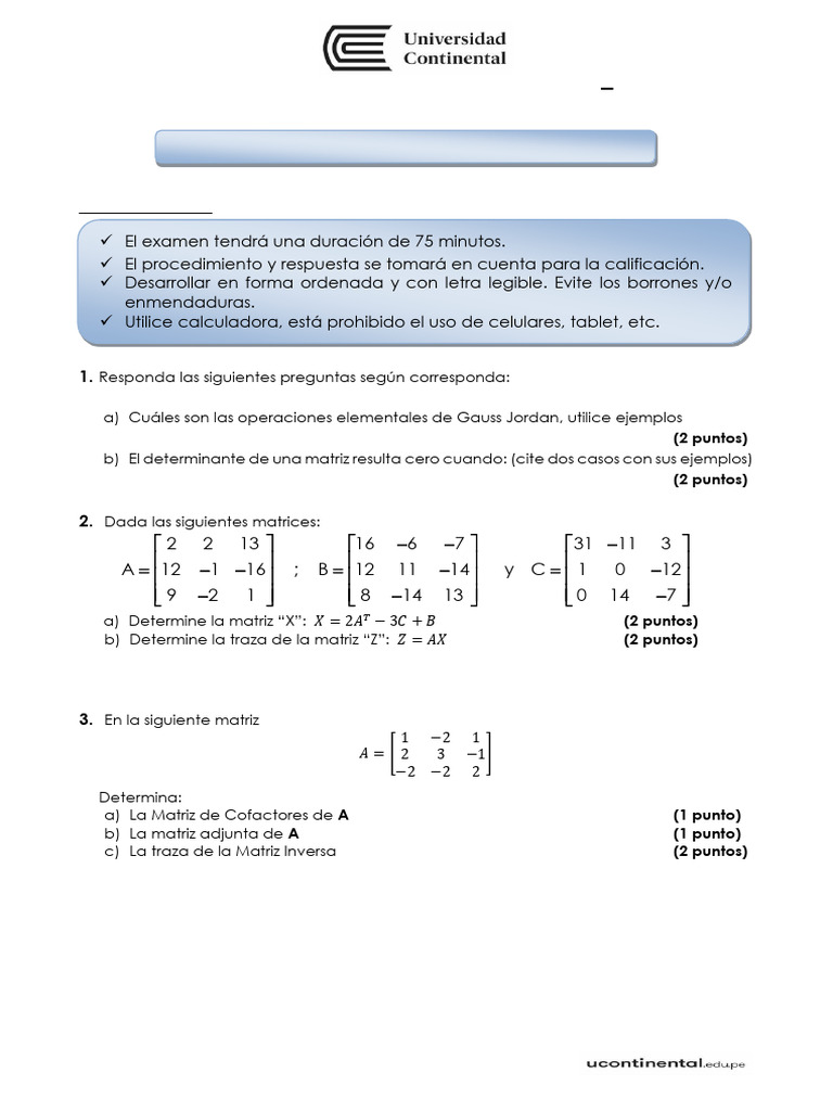 Prueba de Desarrollo #1 2023-10 | PDF