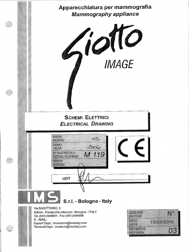İMS GİOTTO İMAGE Elecrical Drawing | PDF