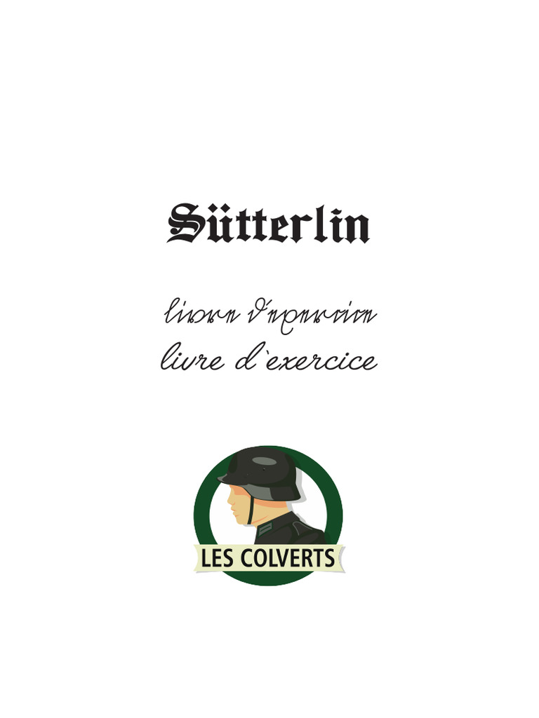 Sutterlin Livre Dexercice | PDF