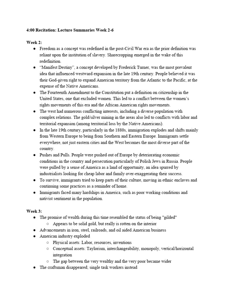 Lecture Summary Compilation 4 - 00 Recitation | PDF