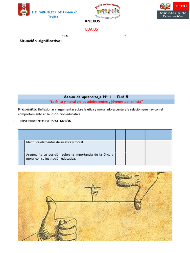 5° DPCC Anexo Sesion 1 Unidad 5 | PDF
