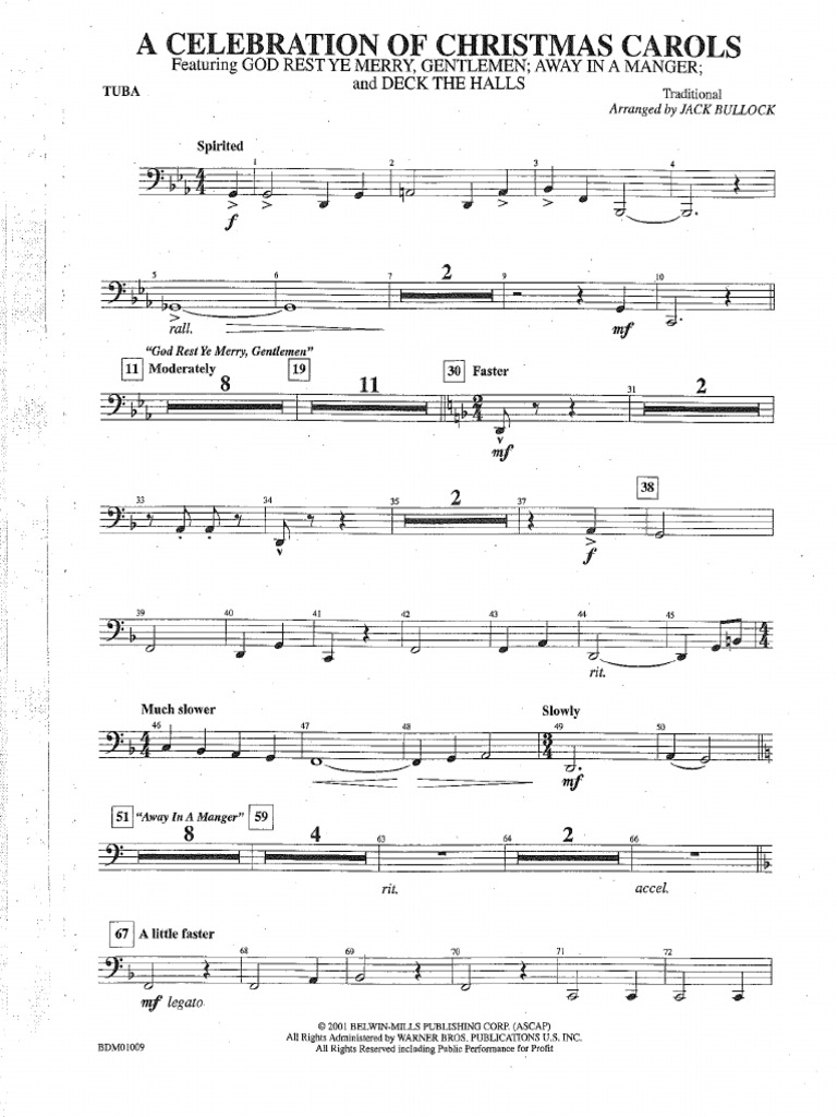 Jack Bullock - A Celebration of Christmas Carols-69-70 | PDF