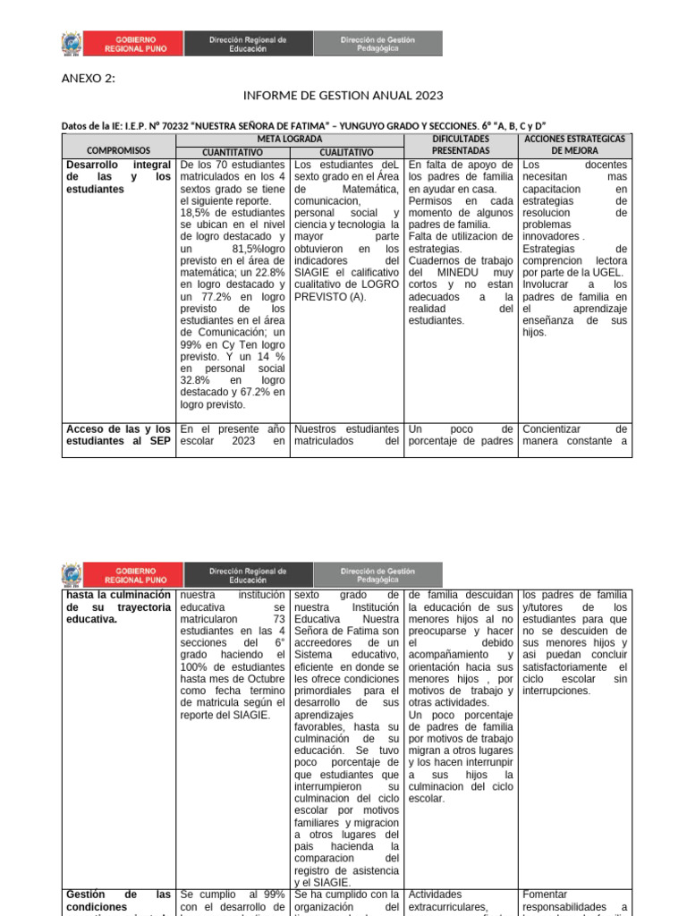 ANEXOS 2. Sexto | PDF
