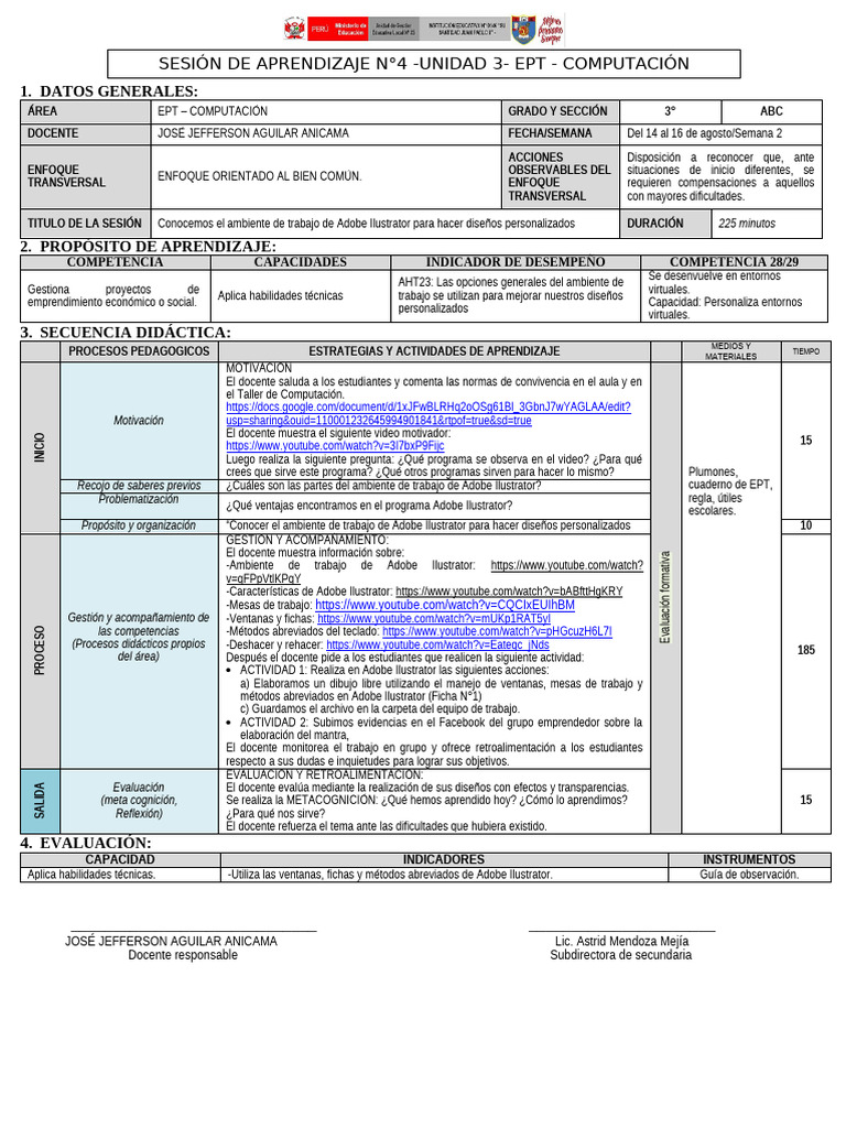 Sesion 4 - UN3-SE2 | PDF