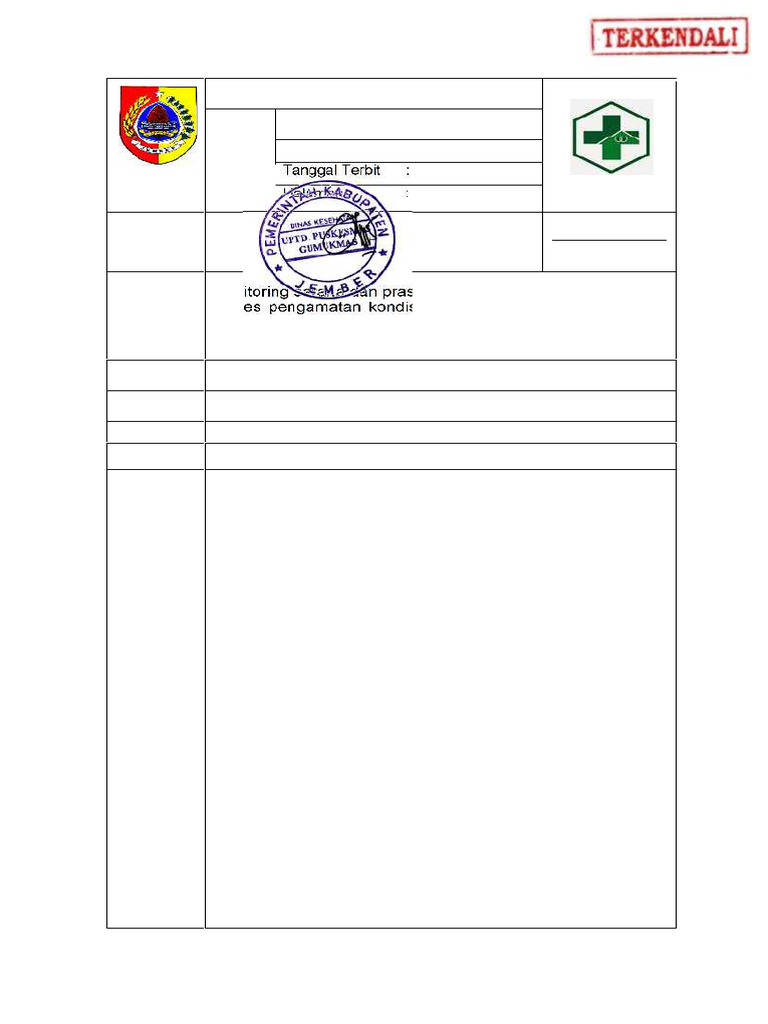 1.4.6 Sop Monitoring Pemeliharaan Sarpras | PDF